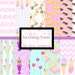Ice Cream Digital Paper, Birthday Digital Paper, Dessert Backgrounds ...