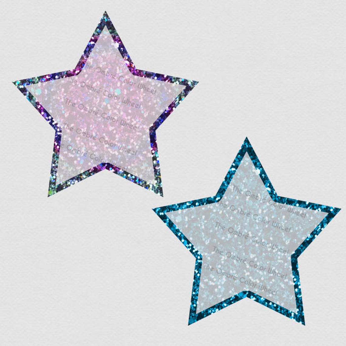 Glitter Digital Star Clip Art | Stars | Rainbow Glitter | Clip Art ...