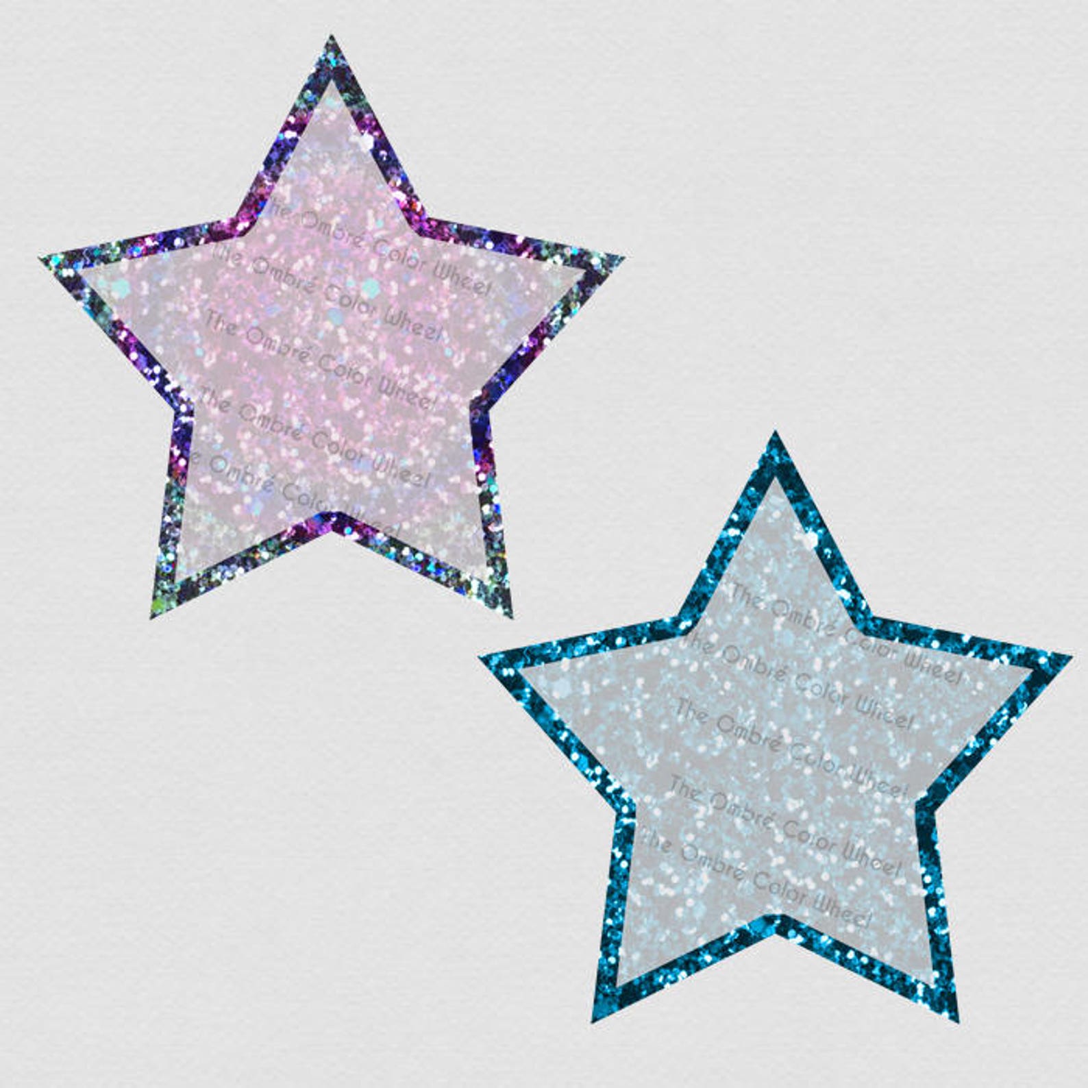 Glitter Digital Star Clip Art | Stars | Rainbow Glitter | Clip Art ...
