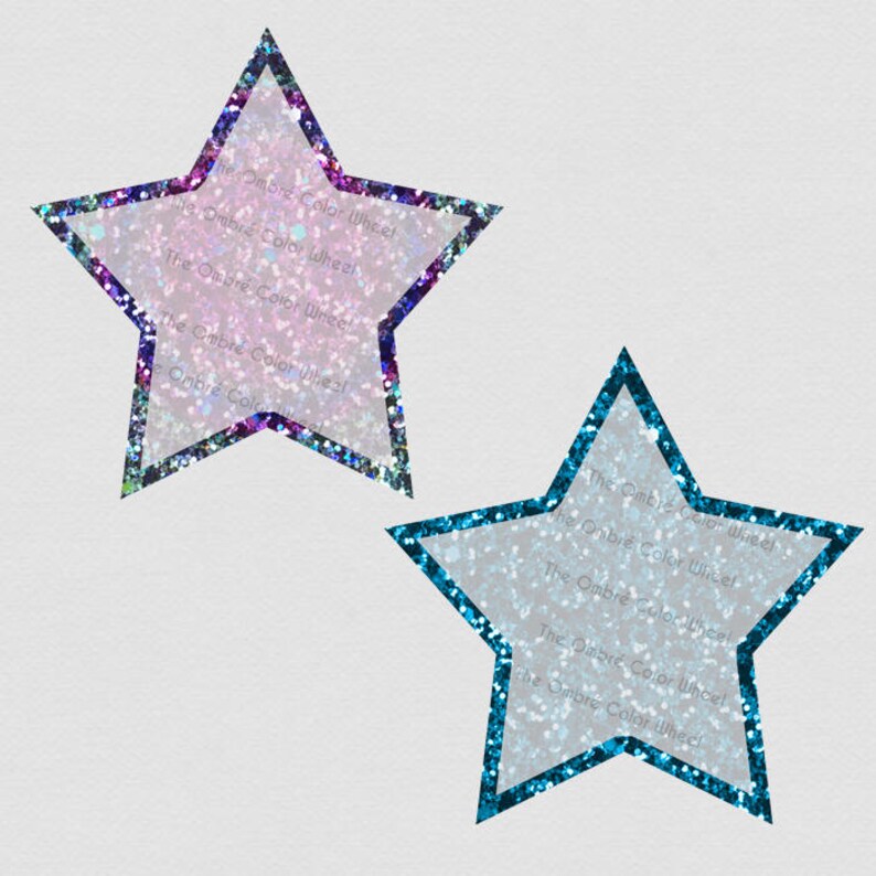 Glitter Digital Star Clip Art | Stars | Rainbow Glitter | Clip Art ...