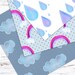 Rainbow Digital Paper Pack / Clouds / Colorful Designs / Stars ...