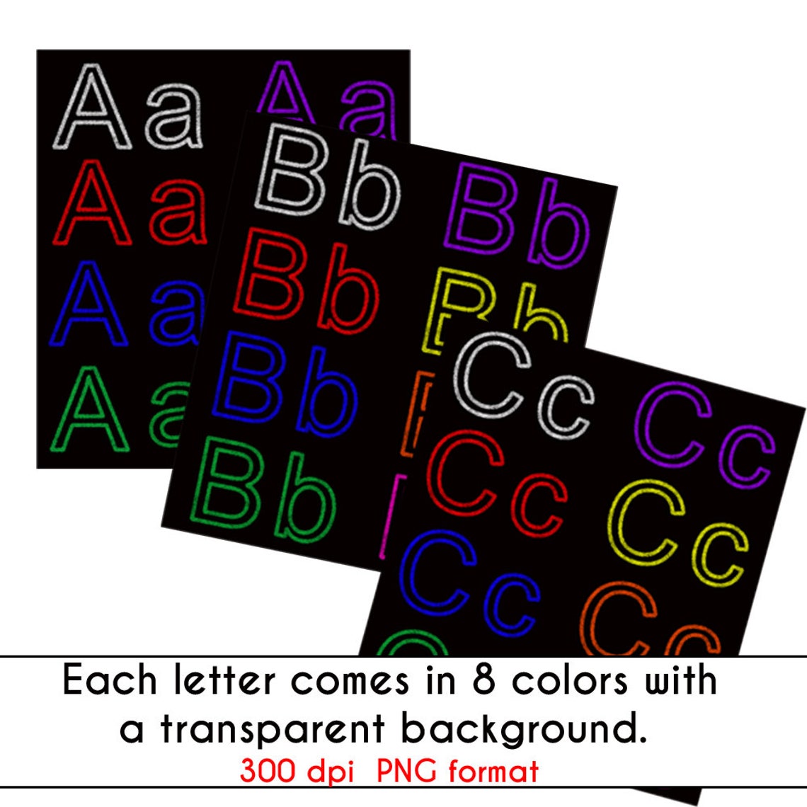 Chalkboard Clipart Alphabet / Chalkboard Letters / Chalk Alphabet Clip ...
