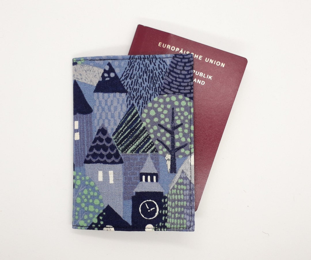 Cat Town Blue Passport Cover Passport Holder Case Cool Travel ...