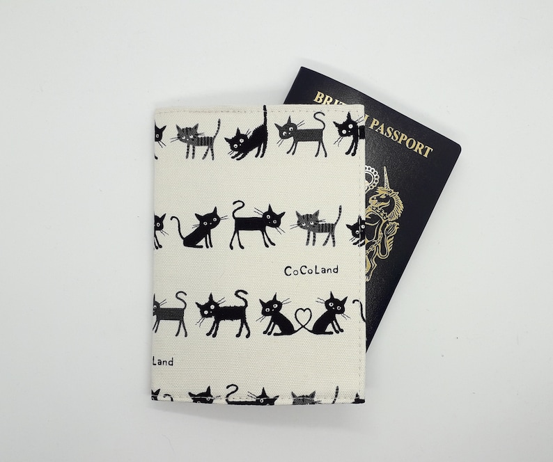 Black Cats Passport Cover Gift for Cat Lover Cute Passport - Etsy