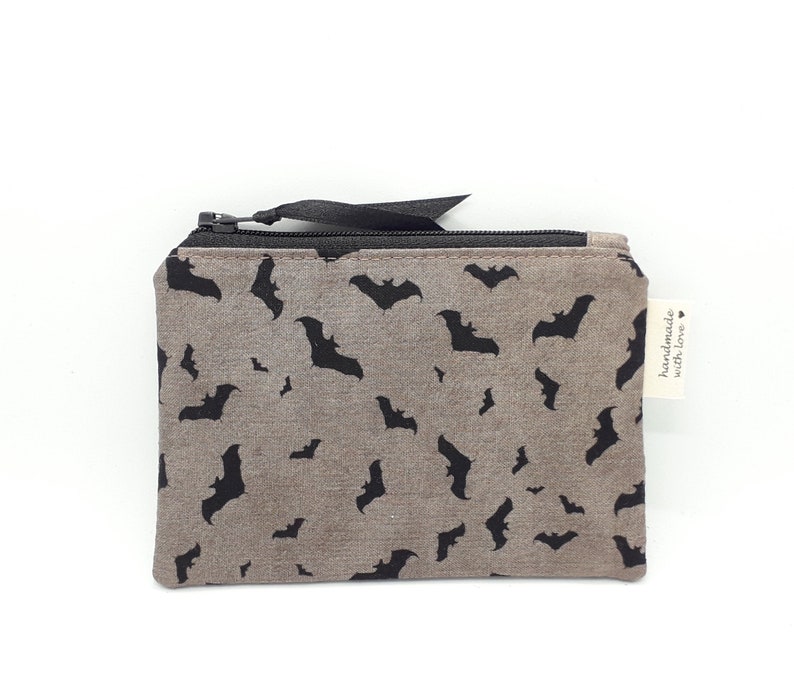 Bats Coin Purse Goth Gift Small Zip Pouch Travel Gift | Etsy