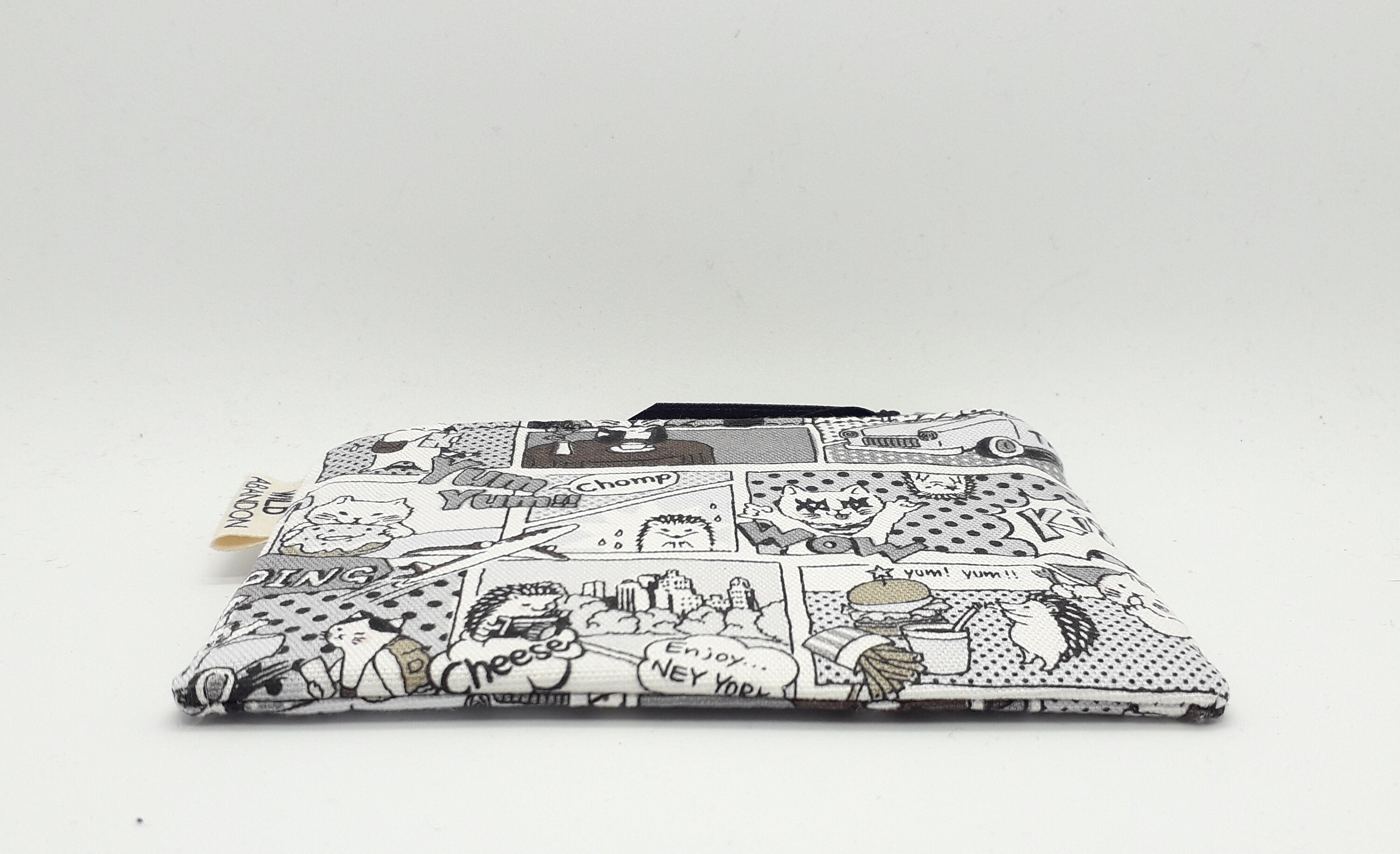 Comic Cats Coin Purse Kawaii Cat Small Zip Pouch Credit - Etsy