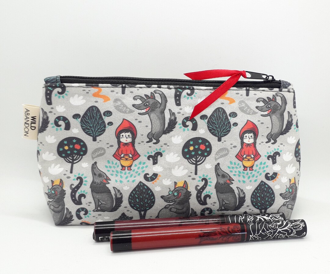 Little Red Riding Hood Zip Pouch Gothic Wolf Gift Spooky - Etsy