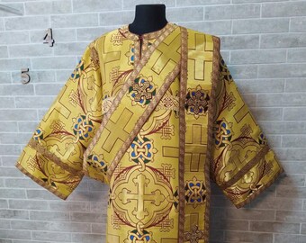 White Deacon's Sticharion Orthodox Vestment - Etsy