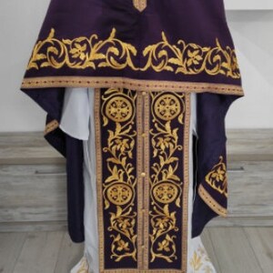 Greek vestment Priest robe Orthodox clothes Priest | Etsy