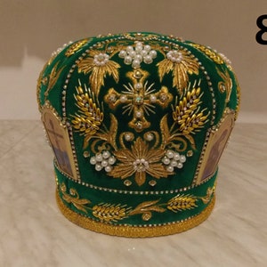 Green Mitra - Crown - Miter - Miter - Mithra - Mithras - Orthodox Mitra ...