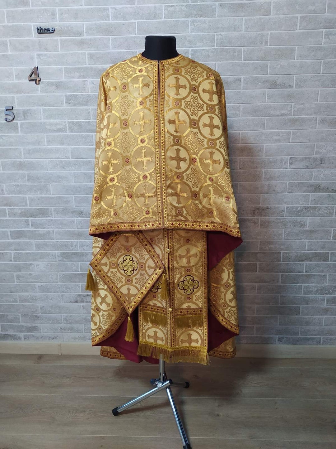 Paramento greco Paramento greco in broccato Paramento - Etsy Italia