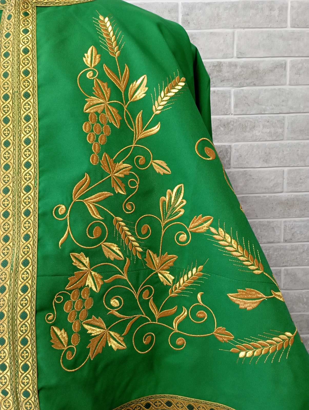 Green Greek Vestment - Priest Robe - Orthodox Vestments - Priest ...