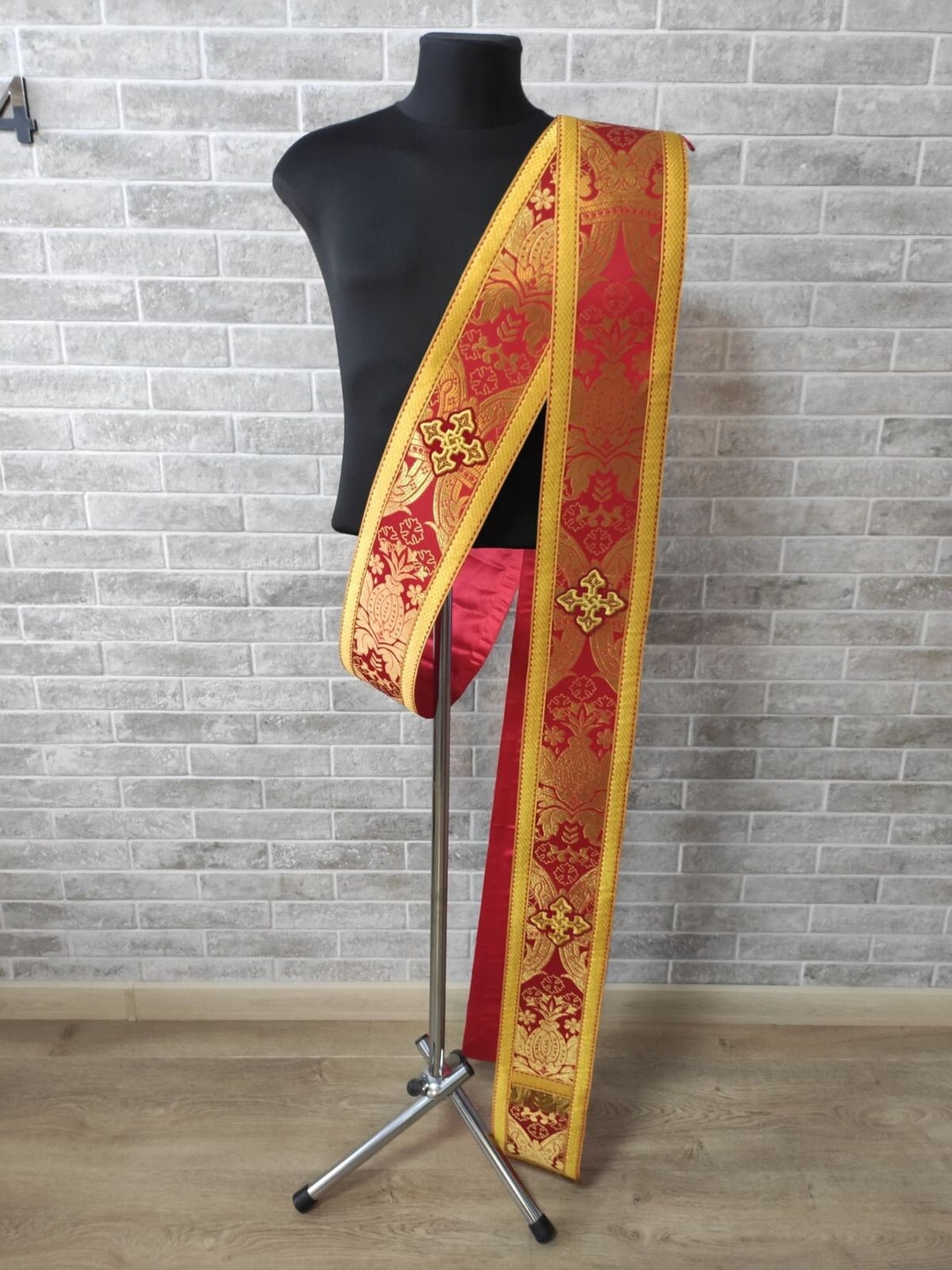 Deacon's / Protodeacon's Orarion - Orthodox Orarion - Greek Orarion ...