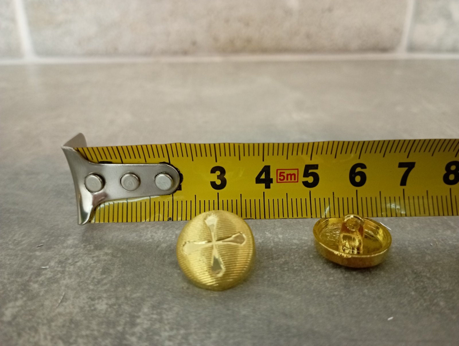 Metal Buttons Gold Buttons Silver Buttons 2cm Buttons - Etsy
