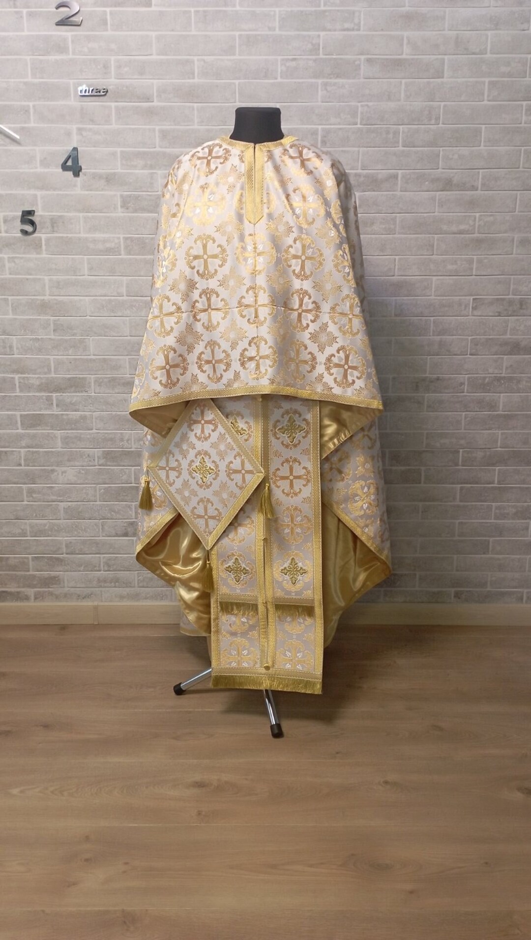 Greek Vestment in Athos Brocade - Priest Robe - Orthodox Vestments ...