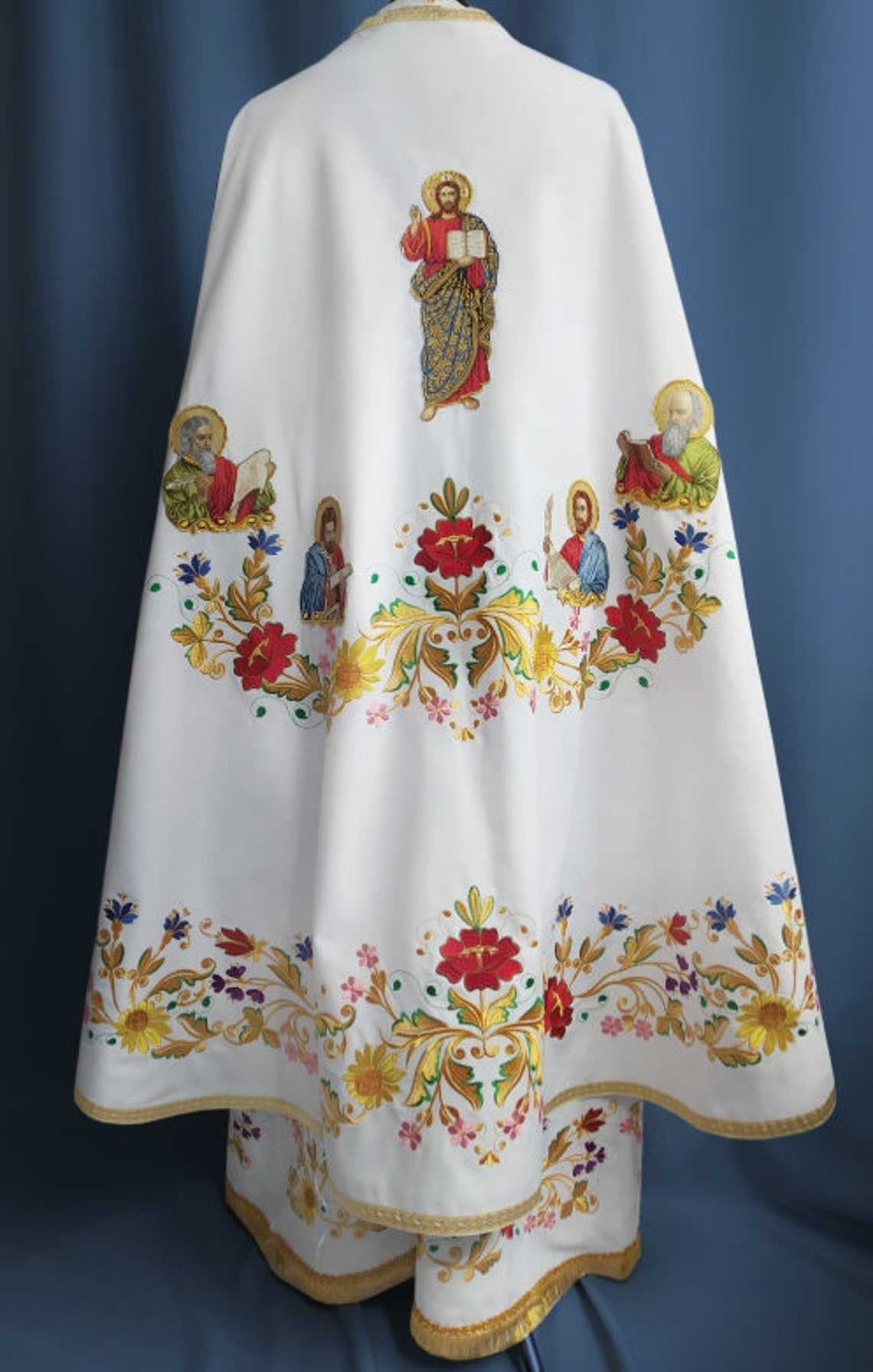 Embroidered Greek style vestment Priest robe Orthodox | Etsy