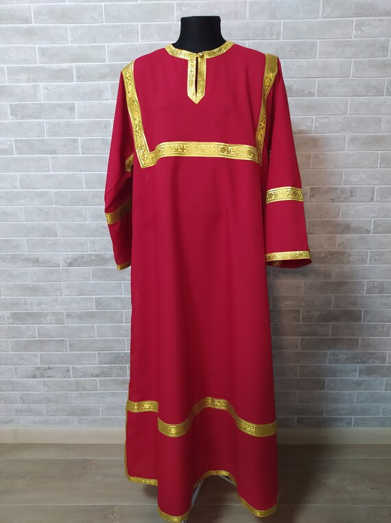 Altar Server Reader Robe in Gabardine Stikharion Surplice | Etsy