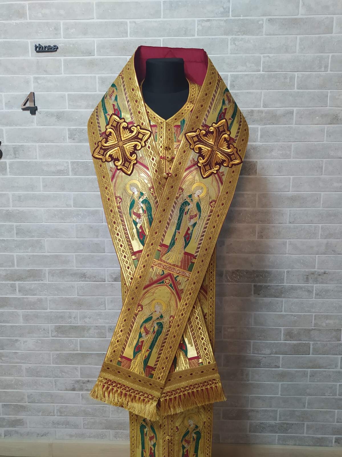 Bishop's Communion Set in Brocade Bishop's Stole and - Etsy