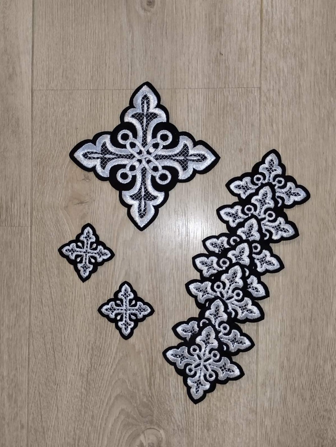 Deacon Vestment's 10 Crosses Set - Set of Crosses for Deacon Vestment ...