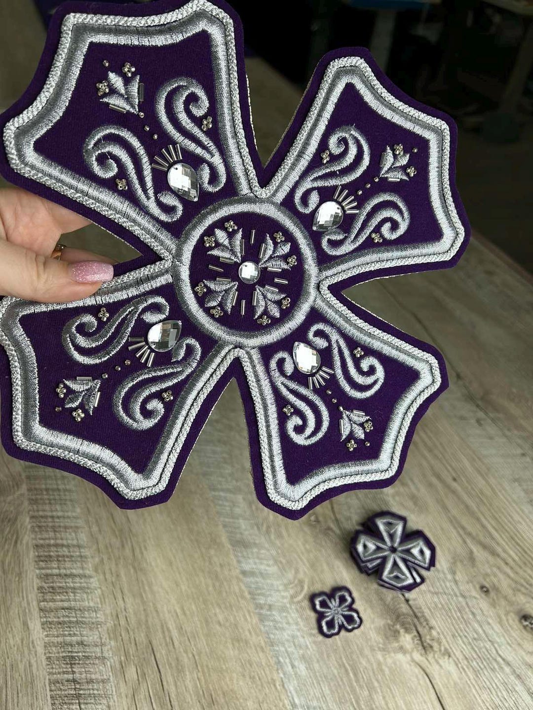 Set of 16 Embroidered Crosses for Priest Vestment - Patch Crosses ...