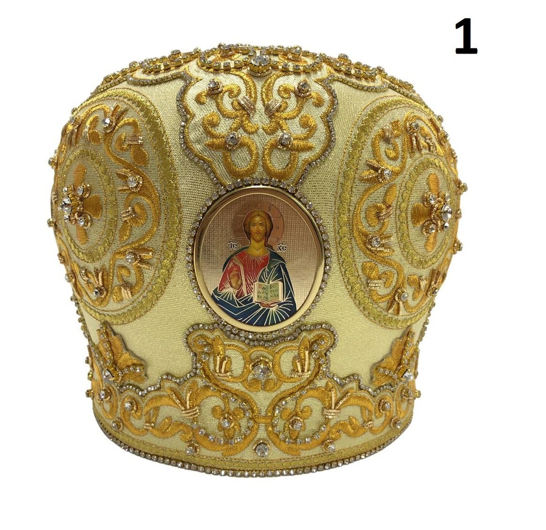 Gold Mitra - Crown - Miter - Miter - Mithra - Mithras - Orthodox Mitra ...