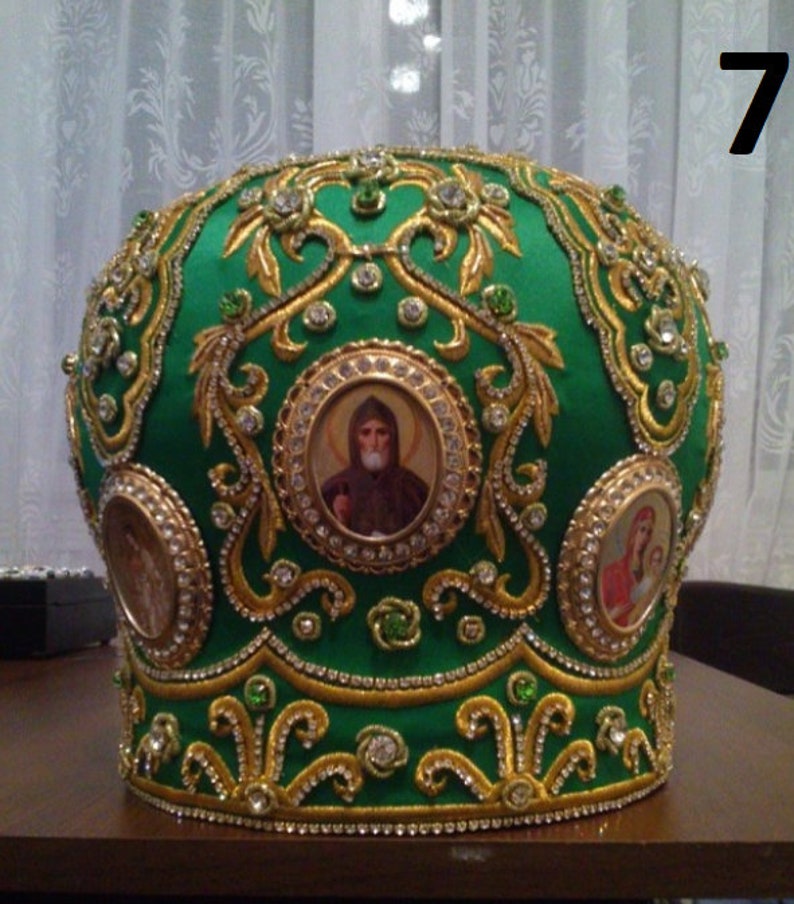 Green Mitra - Crown - Miter - Miter - Mithra - Mithras - Orthodox Mitra ...
