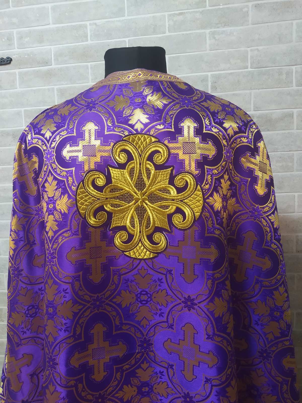 Violet Vestment Greek Vestment in Brocade Priest Vestment | Etsy