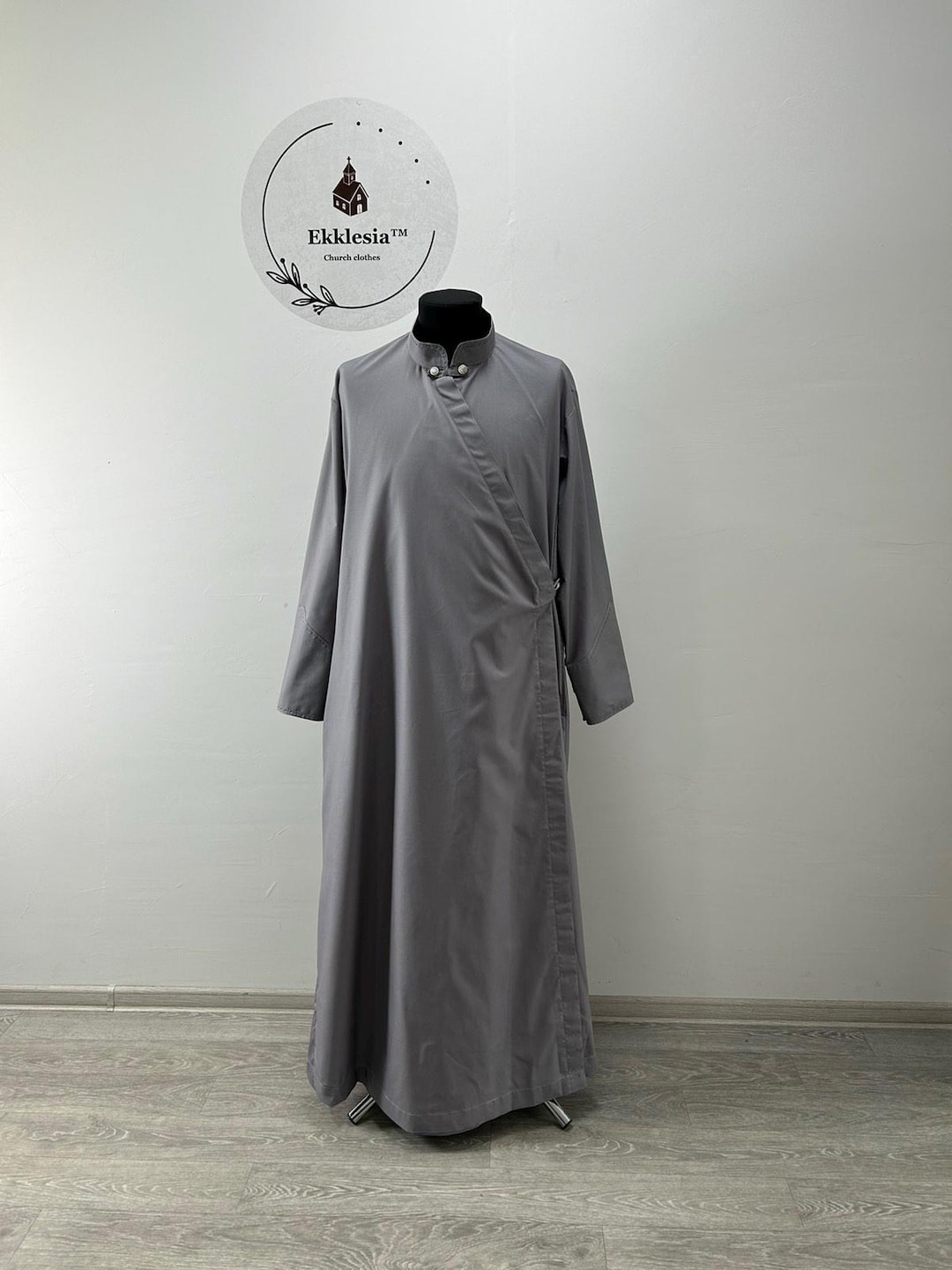 Orthodox Cassock in Gray Summer Cotton - Thin Inner Cassock - Classic ...