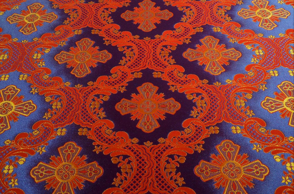 Eleonon Nonmetallic Greek Brocade Liturgical Brocade - Etsy