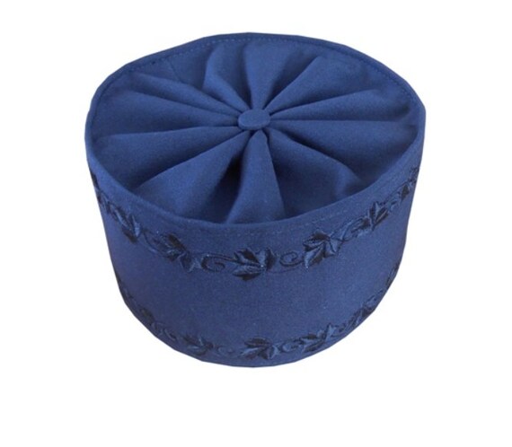 Black Greek Style Skufia in Gabardine Greek Skufia Calotte | Etsy