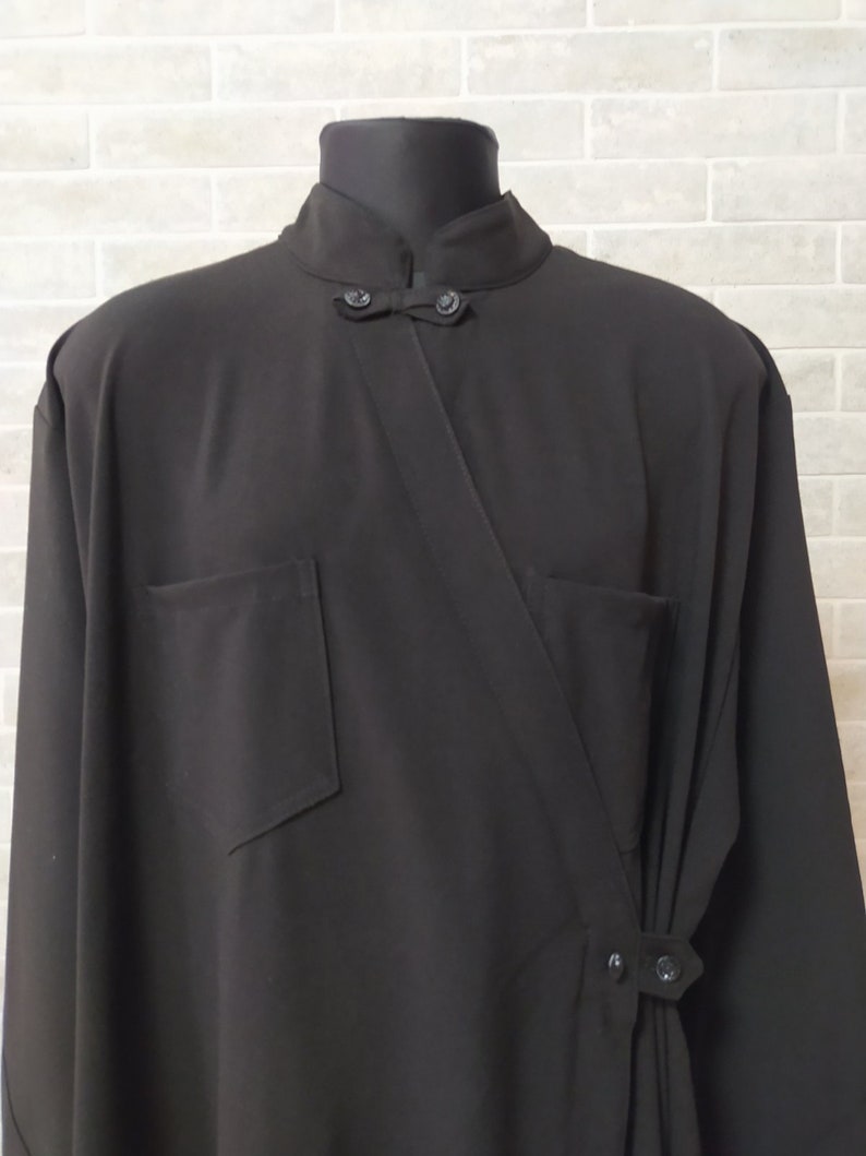 Winter Cassock Made of Wool Black Cassock in Wool Warm - Etsy