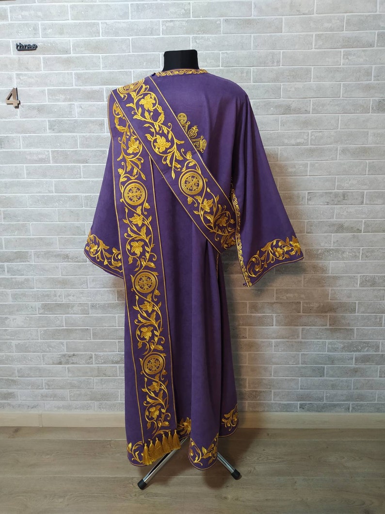 Embroidered Protodeacon's Sticharion Deacon's Alb - Etsy
