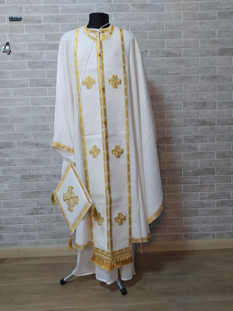White Bishop's Vestments Vestments for Bishop | Etsy