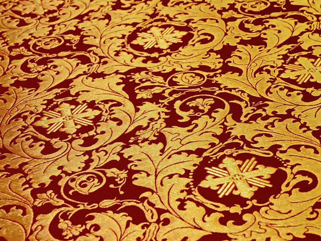 An Oak Tree - Nonmetallic Greek Brocade - Church Brocade - Liturgical ...
