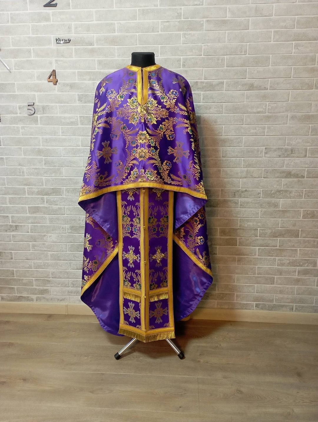 Greek Vestment Set for Priest - Priest Robe - Orthodox Vestments ...