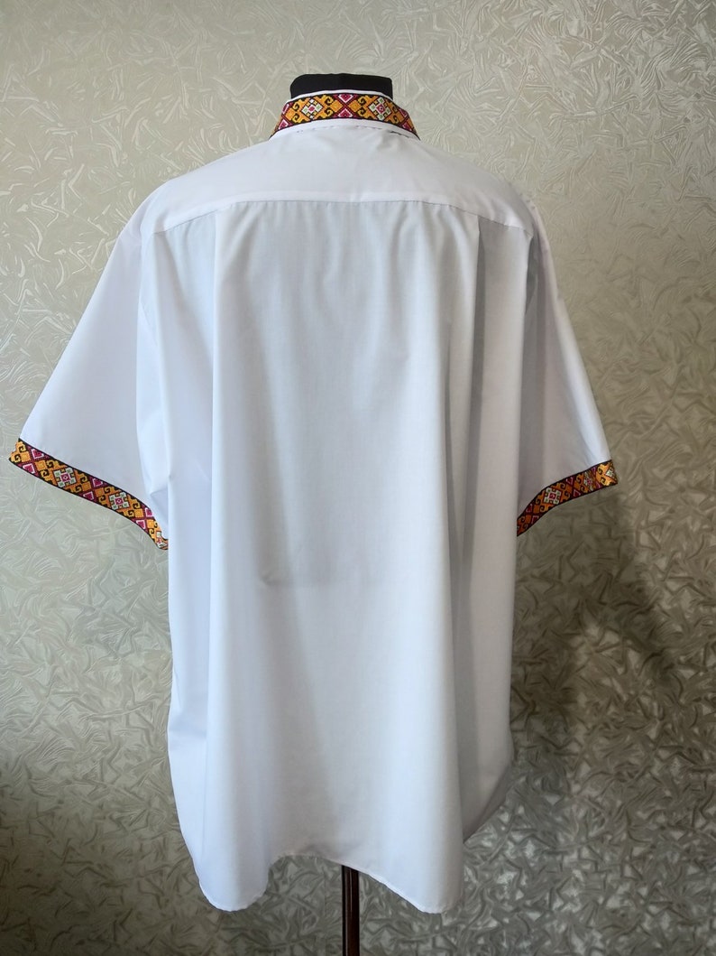 White Embroidered Shirt for the Priest Embroidered Tab - Etsy