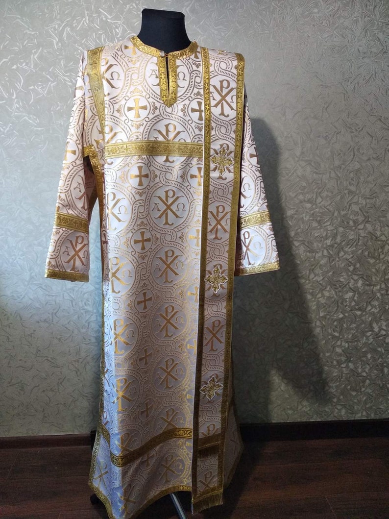 Deacon's Sticharion Orthodox Vestment Deacon's Set - Etsy