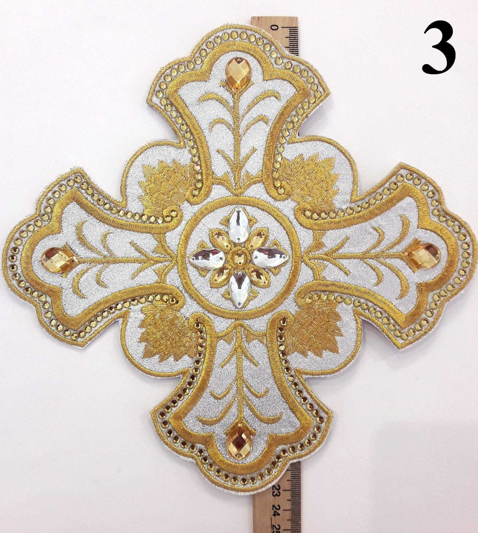 Set of 14 Embroidered Crosses for Priest's Vestments in - Etsy