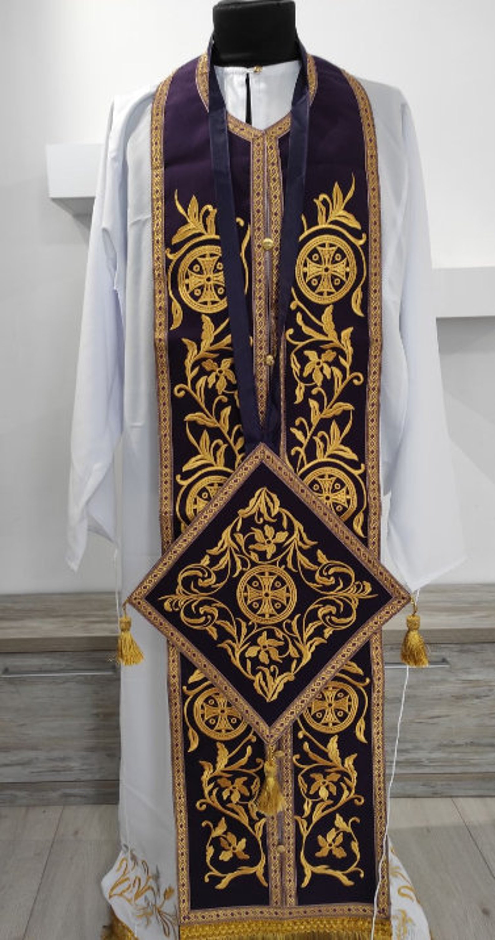 Greek vestment Priest robe Orthodox clothes Priest | Etsy