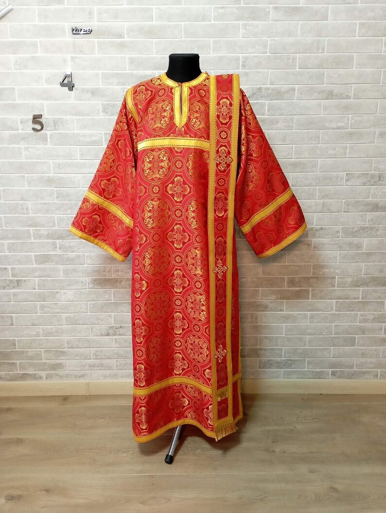Protodeacon's Sticharion Orthodox Vestment - Etsy