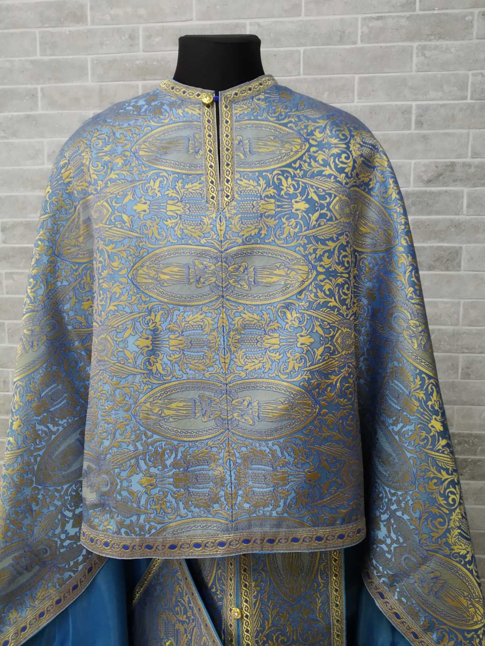 Blue vestment in Angel's brocade Orthodox vestments | Etsy