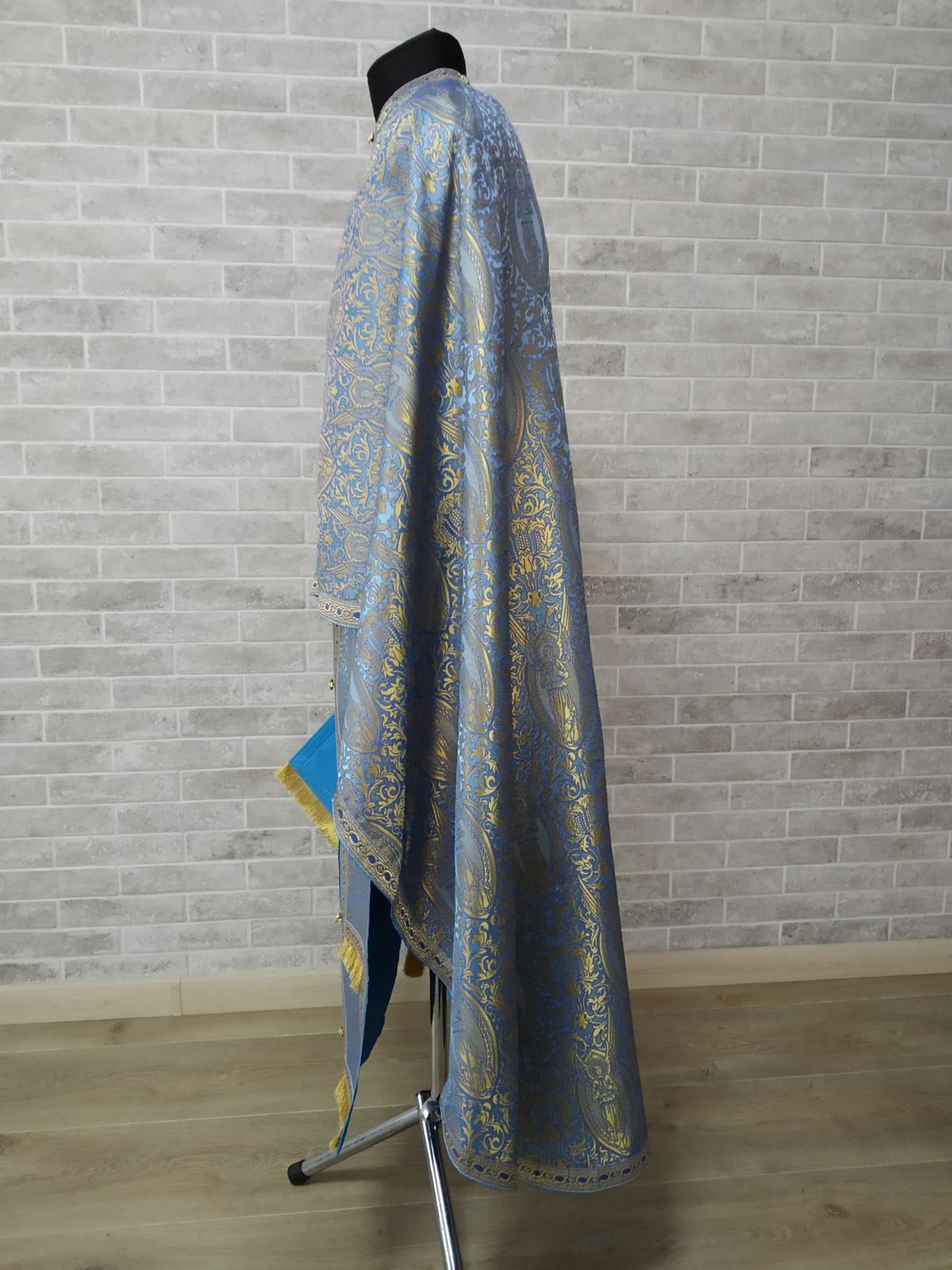 Blue vestment in Angel's brocade Orthodox vestments | Etsy