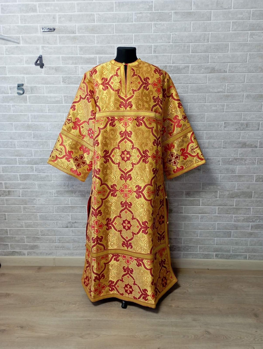 Stikharion in Metallic Brocade - Surplice - Rochet - Alb - Etsy
