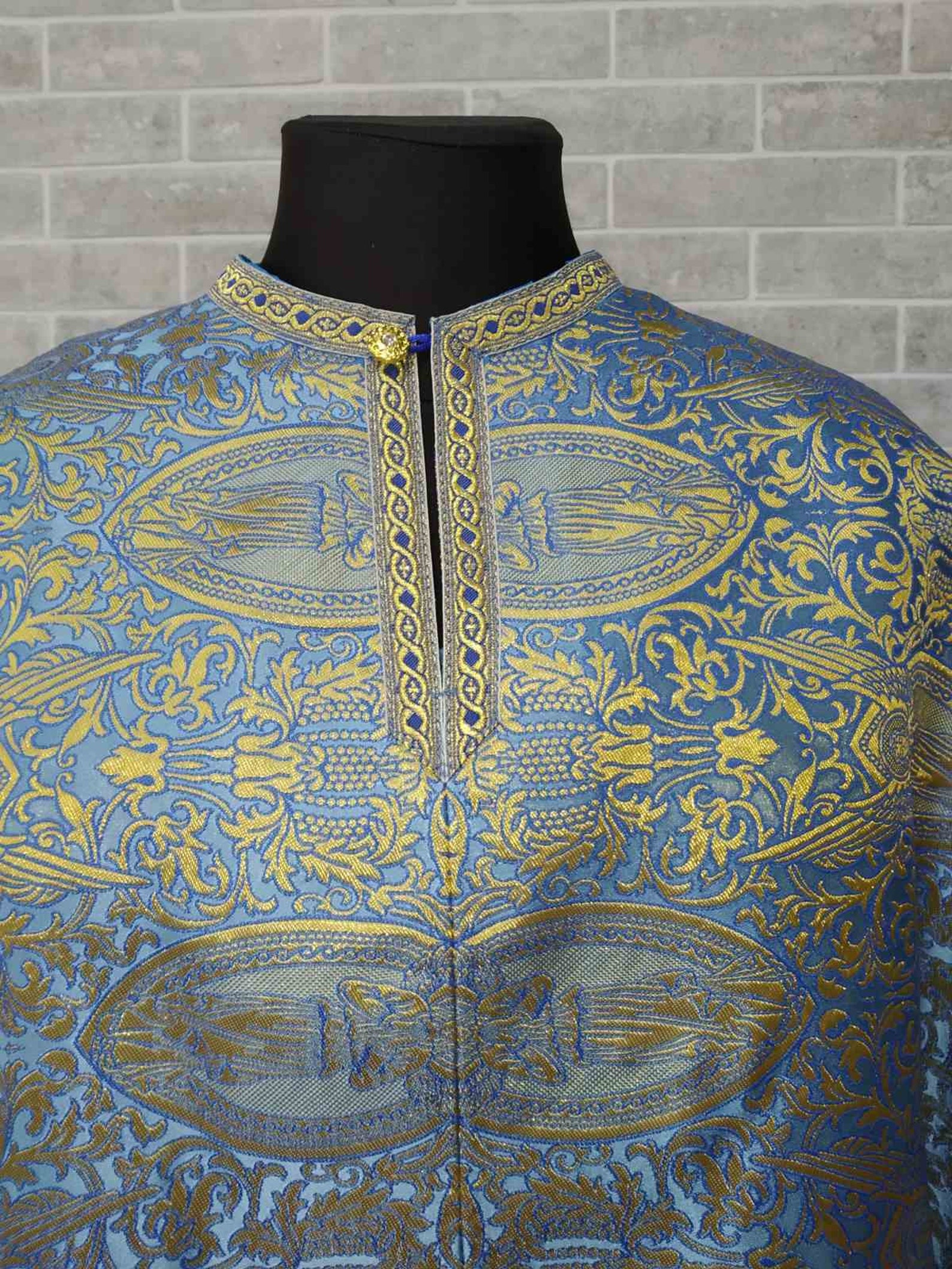 Blue vestment in Angel's brocade Orthodox vestments | Etsy
