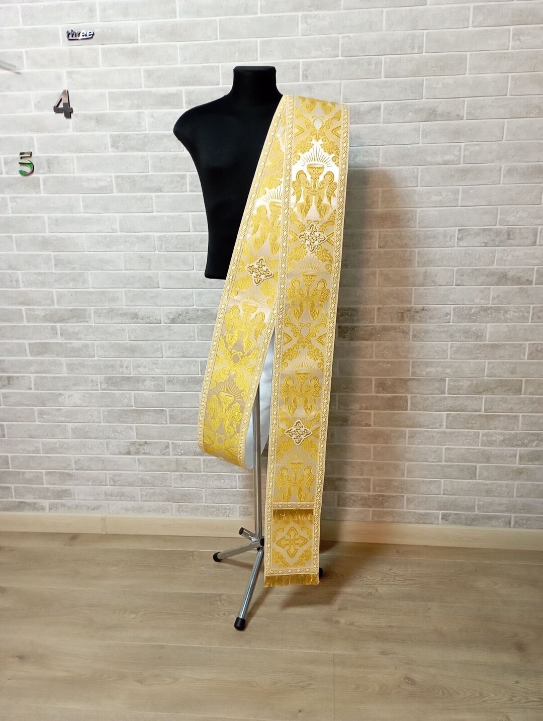 Deacon's / Protodeacon's Orarion With Angels - Orthodox Orarion - Greek ...