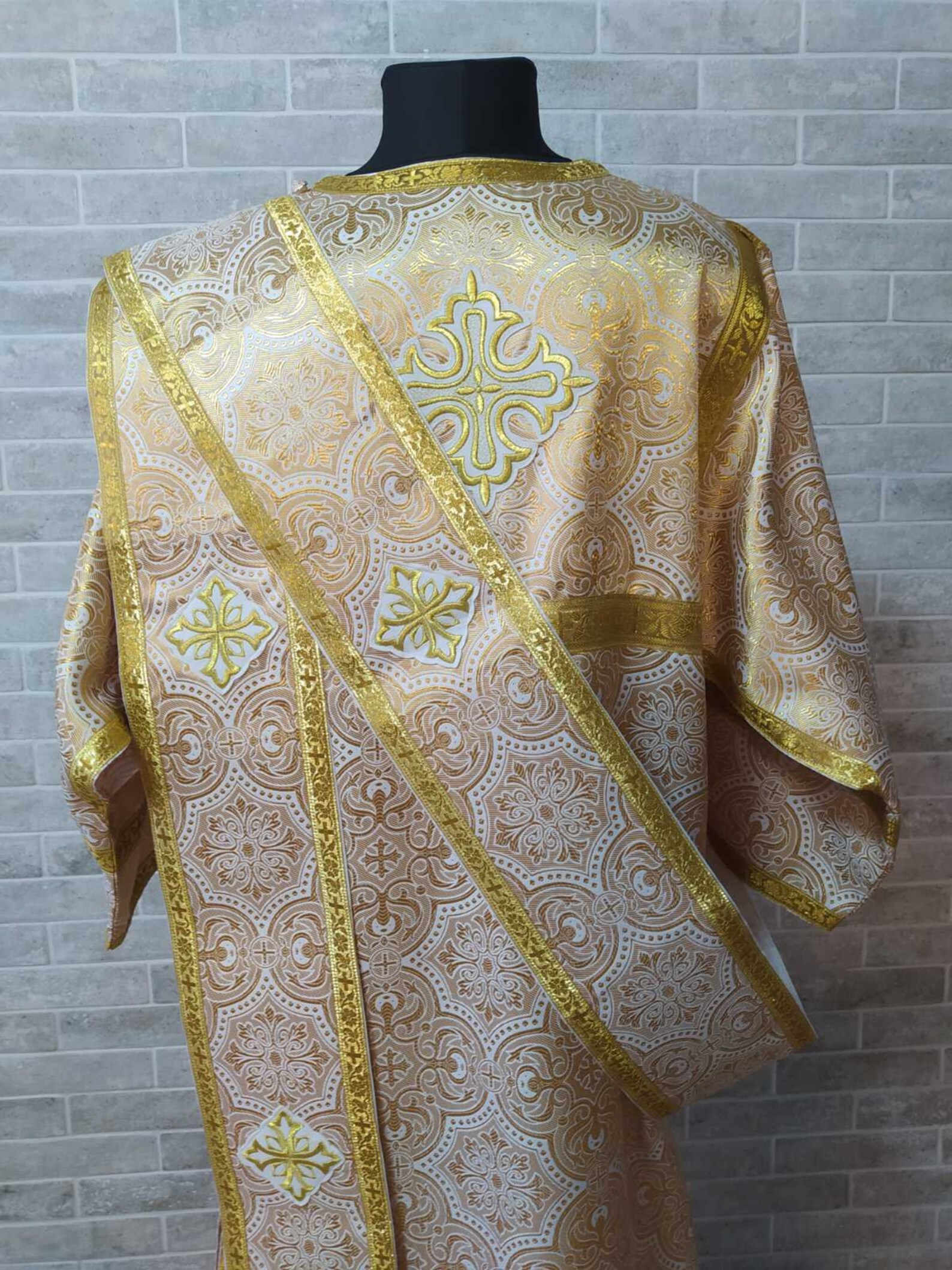 White Deacon's Sticharion Orthodox Vestment | Etsy