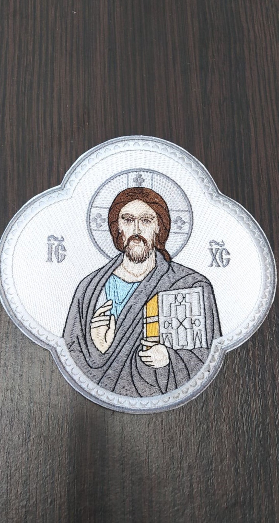 Liturgical Embroidered Vestment Appliques Round Icon Patch | Etsy