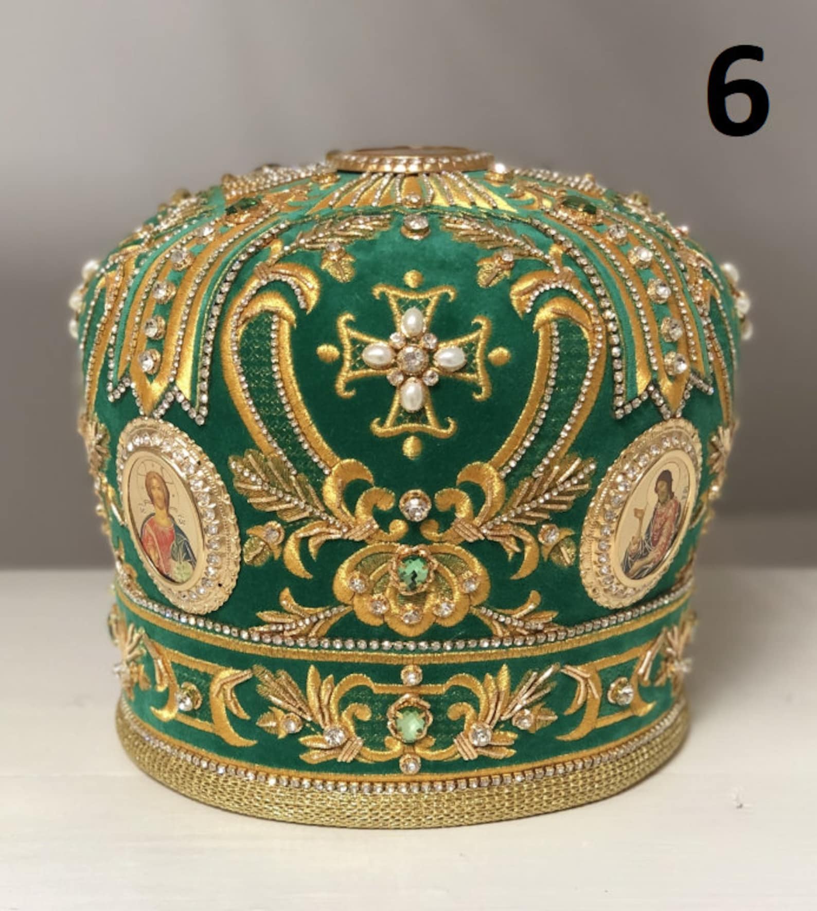 Green Mitra - Crown - Miter - Miter - Mithra - Mithras - Orthodox Mitra ...