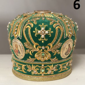 Green Mitra - Crown - Miter - Miter - Mithra - Mithras - Orthodox Mitra ...