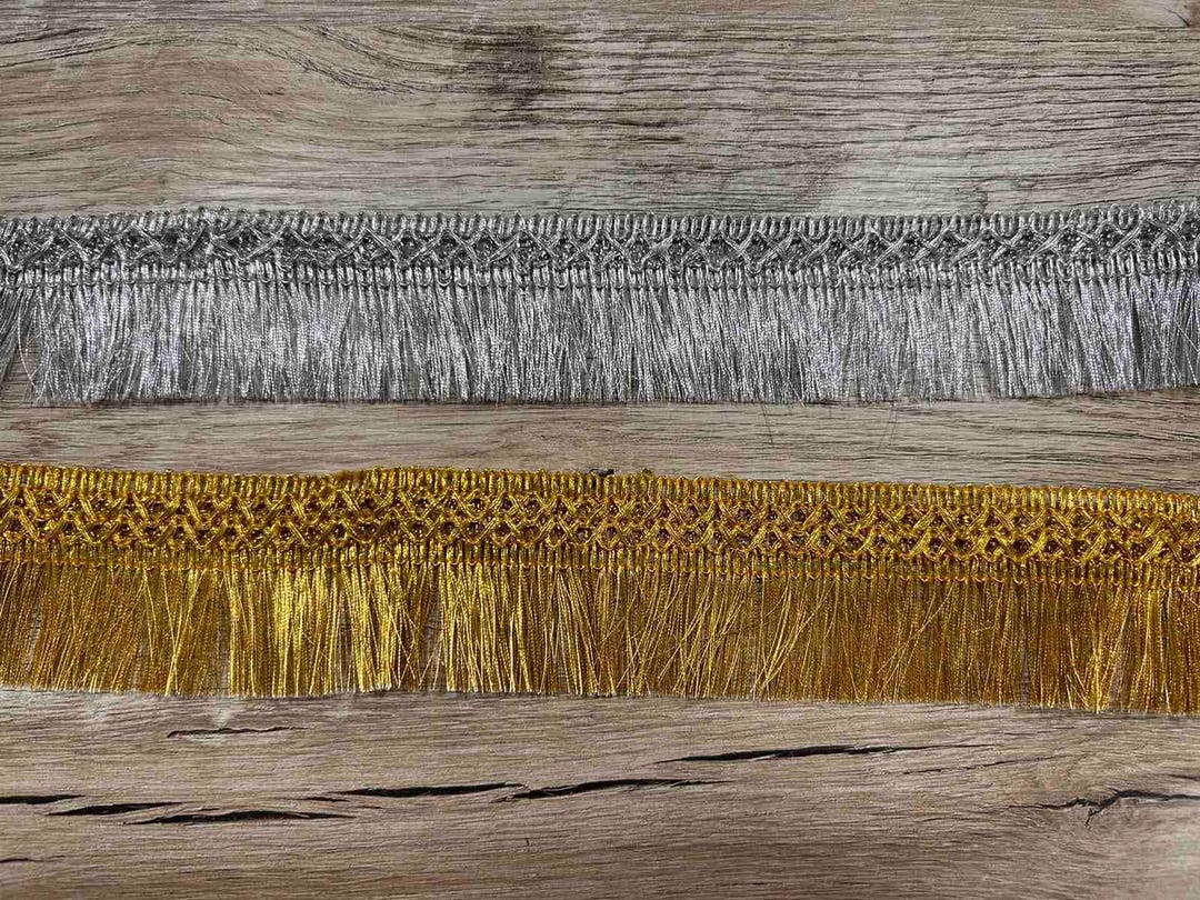 Gold Fringe 5 Cm Silver Fringe 2 Inches Fringe With Tassels Decorative ...